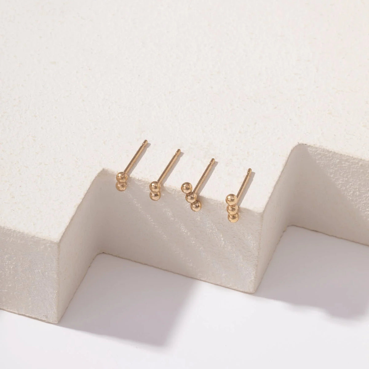 Double Dot Line Studs – The Gathershop